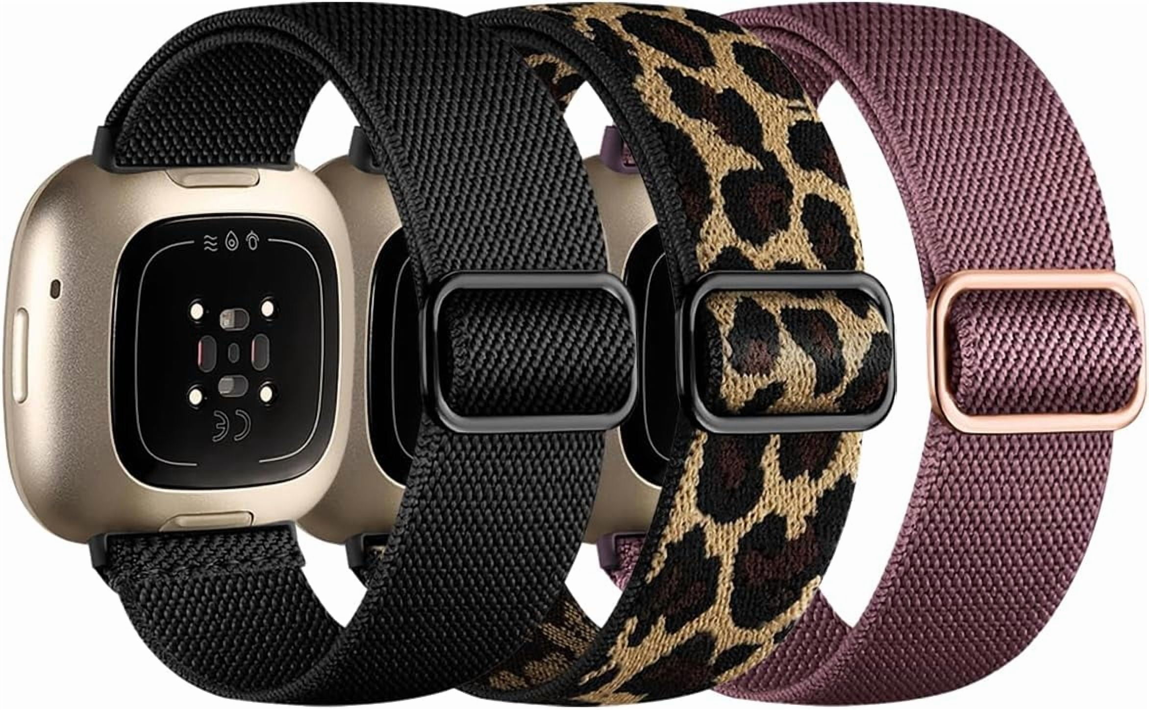 REQO Compatible with Fitbit Versa 4 Bands for Woman/Sense 2/Sense/Versa ...