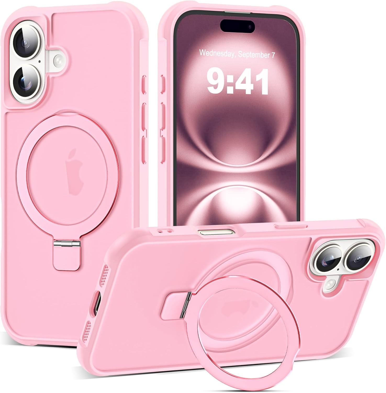 REQO Compatible with iPhone 16E Case with Invisible Magnetic O-Ring ...