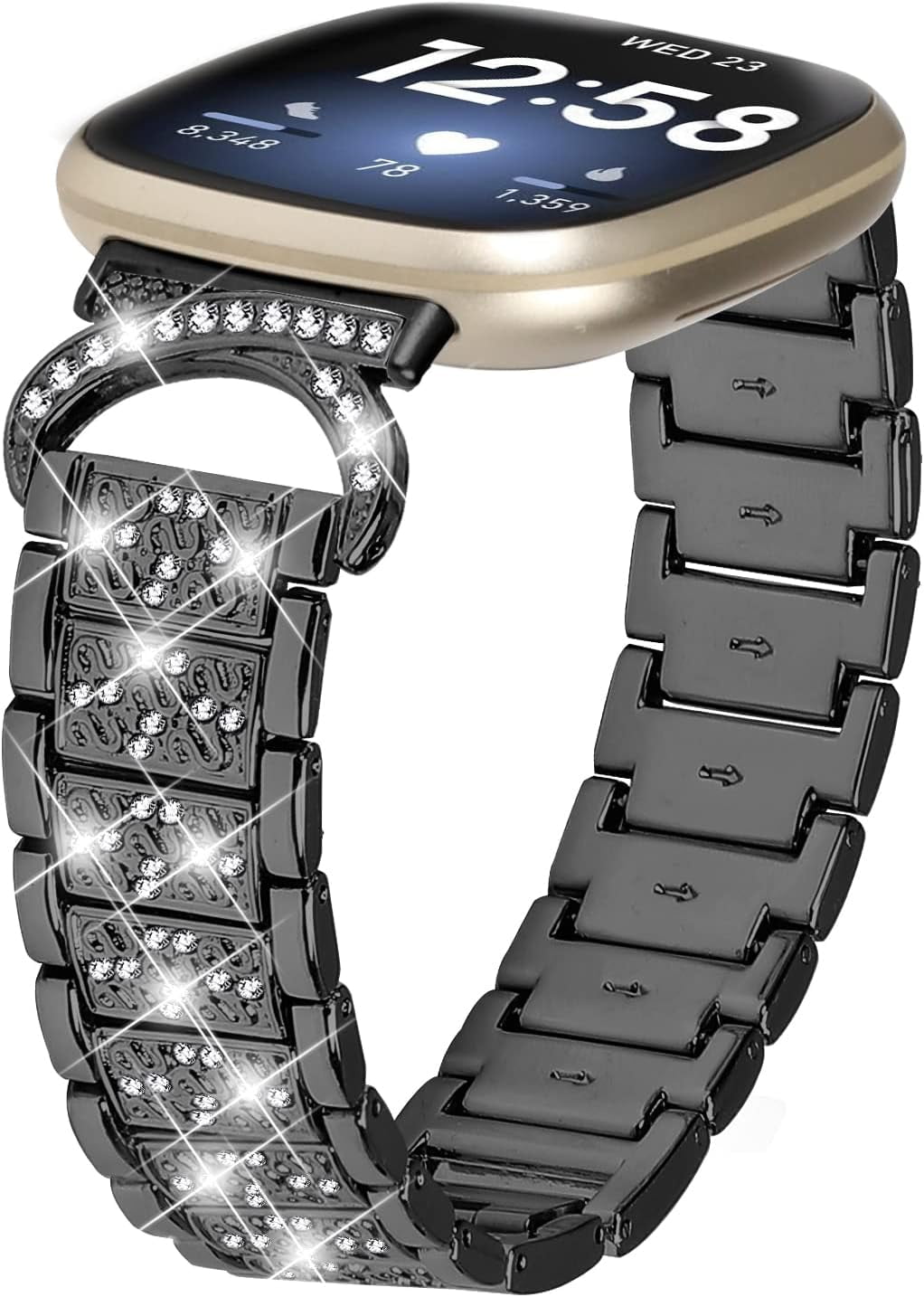 REQO Jewelry Bling Bands for Fitbit Sense 2/Versa 3/Versa 4 Band for ...