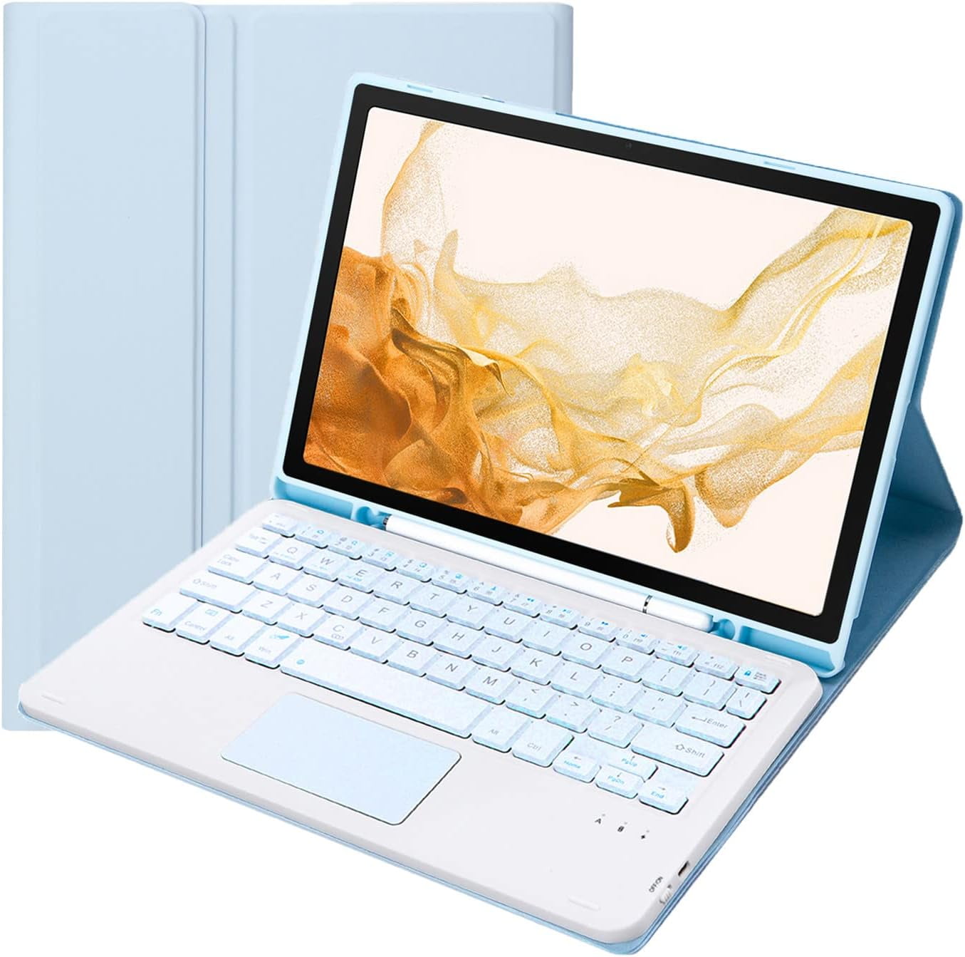 REQO Keyboard Case for Samsung Tab S8 / S7 with Touchpad, Detachable ...