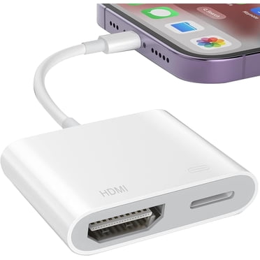Hatuge Lightning to HDMI Adapter, 1080P Audio Video Converter for ...