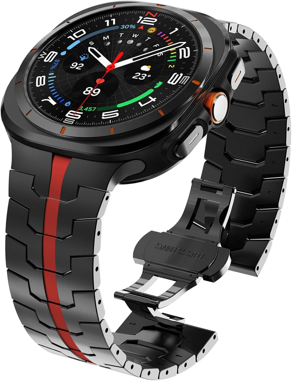REQO Metal Band for Galaxy Watch Ultra Bands 47mm 2025/2024 Men Rugged ...