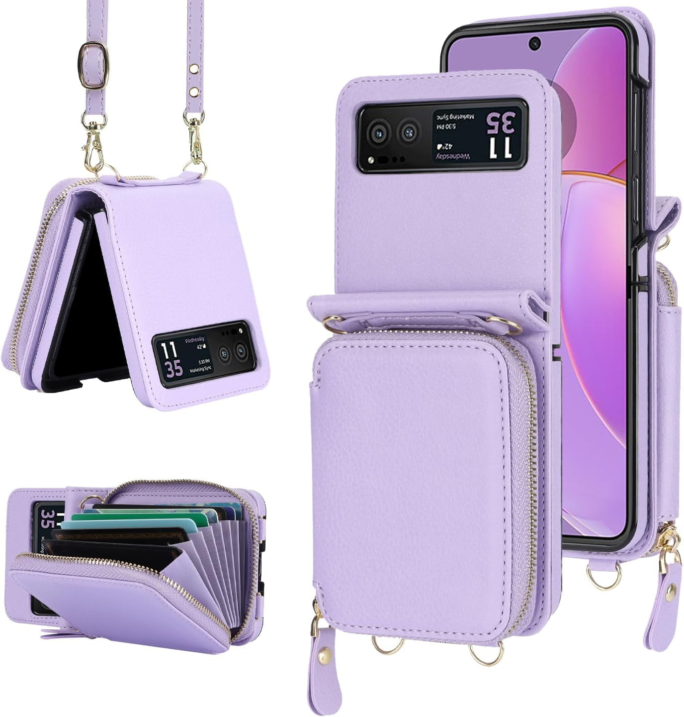 REQO Phone Case for Motorola Razr 40/Moto Razr 2023 Wallet Cover with ...