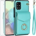 REQO Phone Case for Samsung Galaxy A71 5G Wallet Cover with Tempered ...