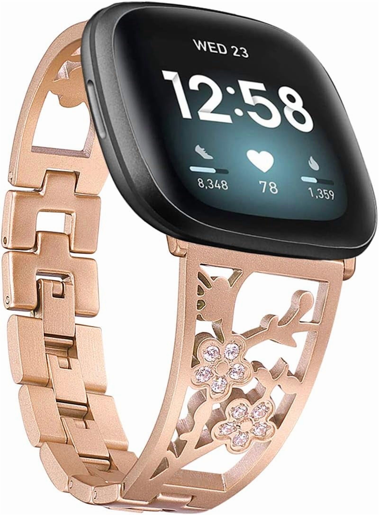 REQO Stainless Steel Bracelet Compatible with Fitbit Sense 2/Sense ...
