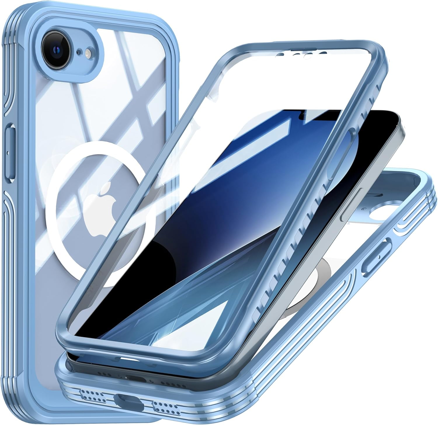 REQO for iPhone 16E Case Military Grade Rugged 360 Full Body Built in ...