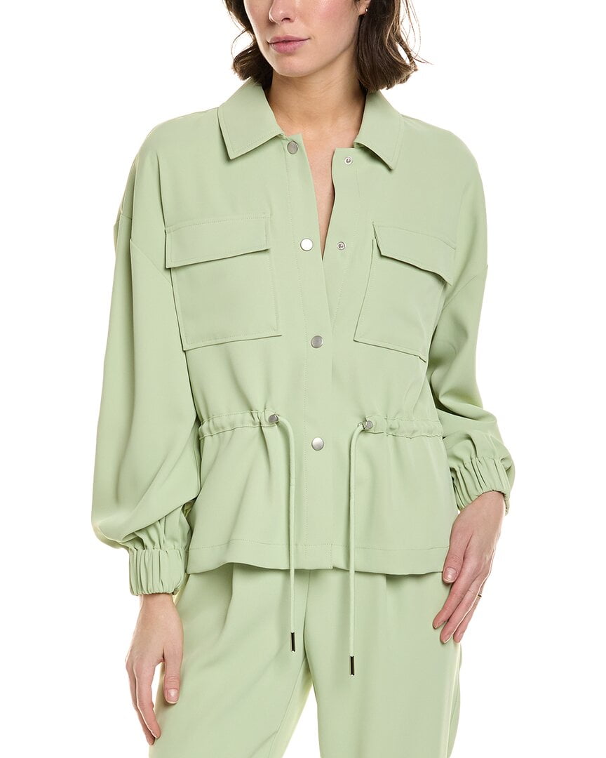 REQUIREMENTS womens Drapey Crepe Jacket, l, Green - Walmart.com