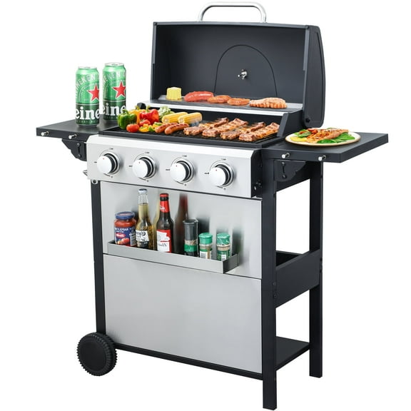 3-Pc BBQ Grill Tool Set, Stainless Steel Grilling Tools for Outdoor Gas ...