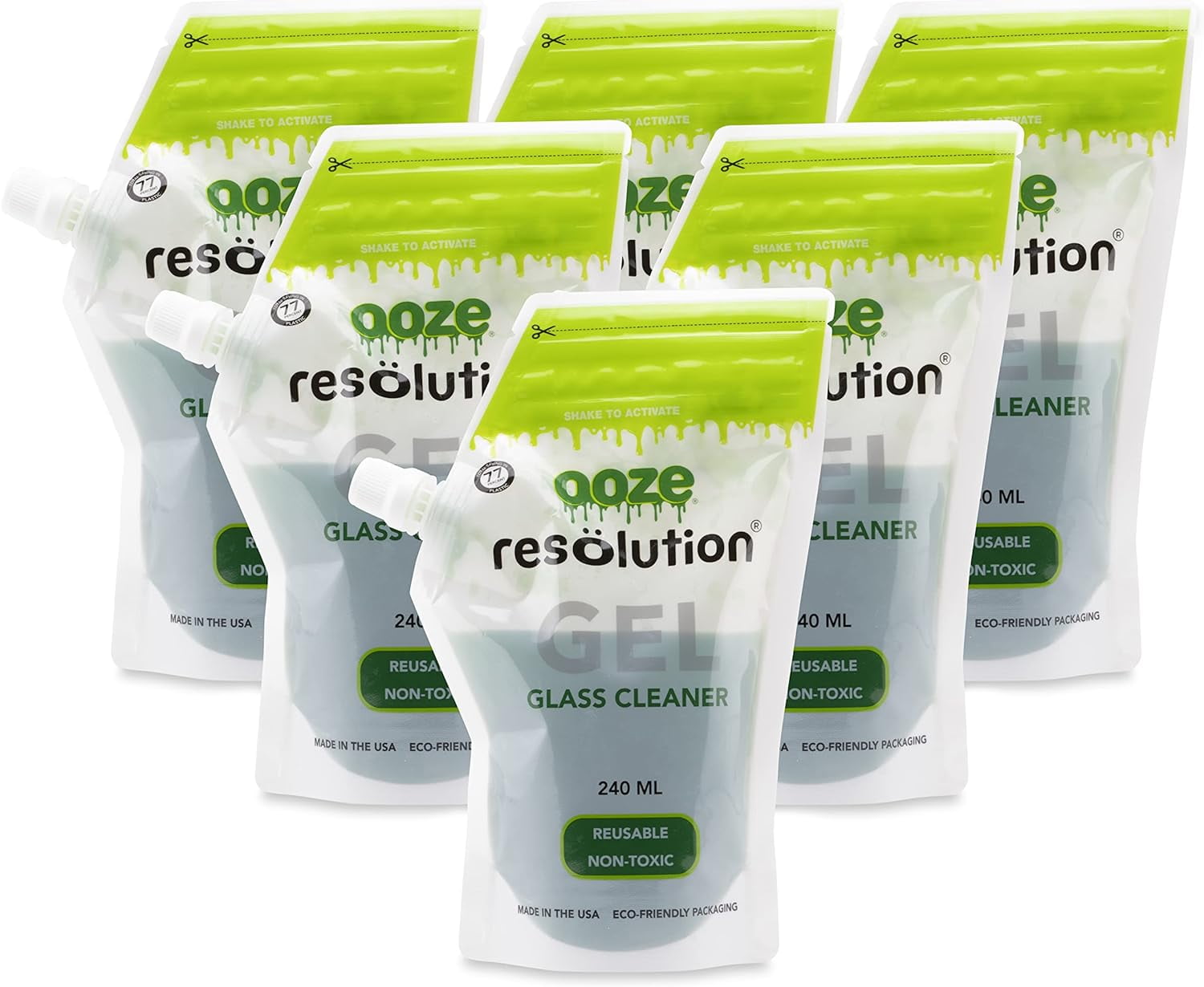 RESÖLUTION Ooze Resolution Gel Glass Cleaner (6 Pack 240ML Each ...
