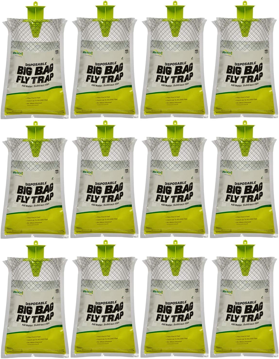 RESCUE! Big Bag Fly Trap – Disposable, Outdoor Use - 12 Traps - Walmart.com