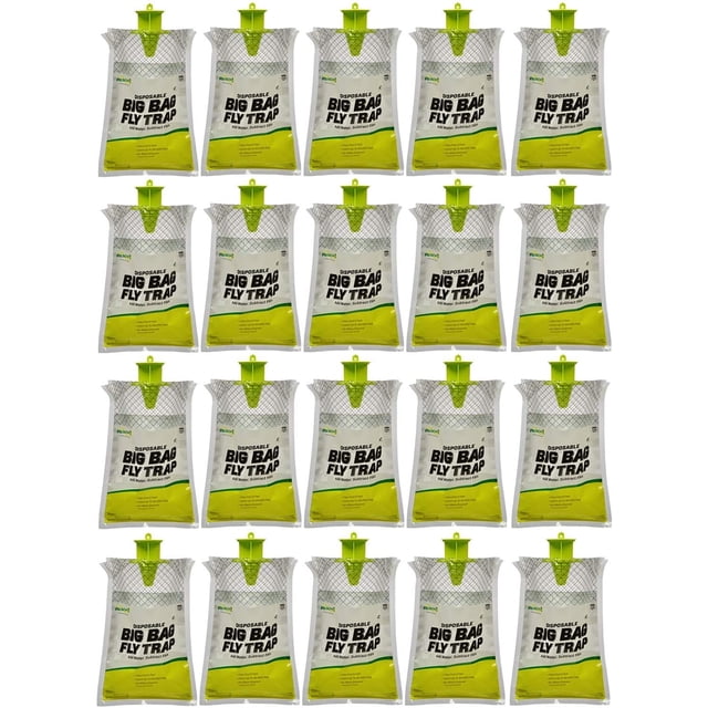 RESCUE! Big Bag Fly Trap Large Capacity Disposable Outdoor Hanging Fly ...