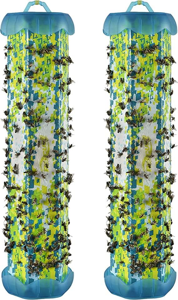 RESCUE! Indoor Hanging Fly TrapStik - Non-Toxic, Odor-Free House Fly ...