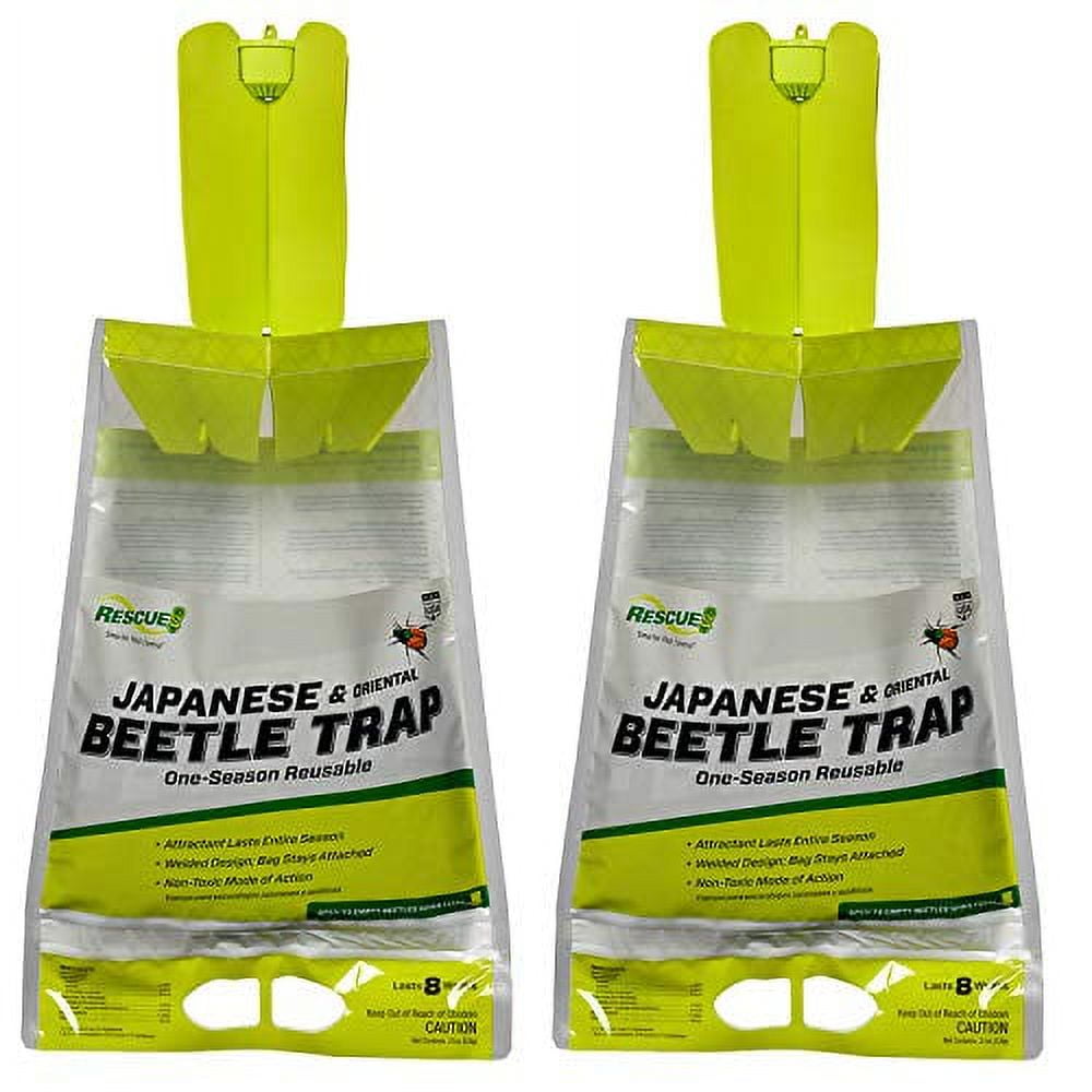 RESCUE! Japanese Beetle Trap – Reusable Bag - 2 Traps - Walmart.com