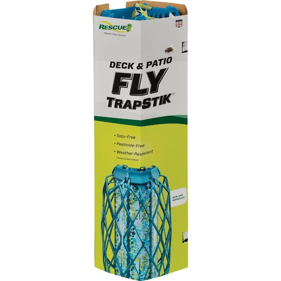 RESCUE! Trapstik Non-Toxic Fly Trap with Bird Guard - Outdoor Use - 1 ...