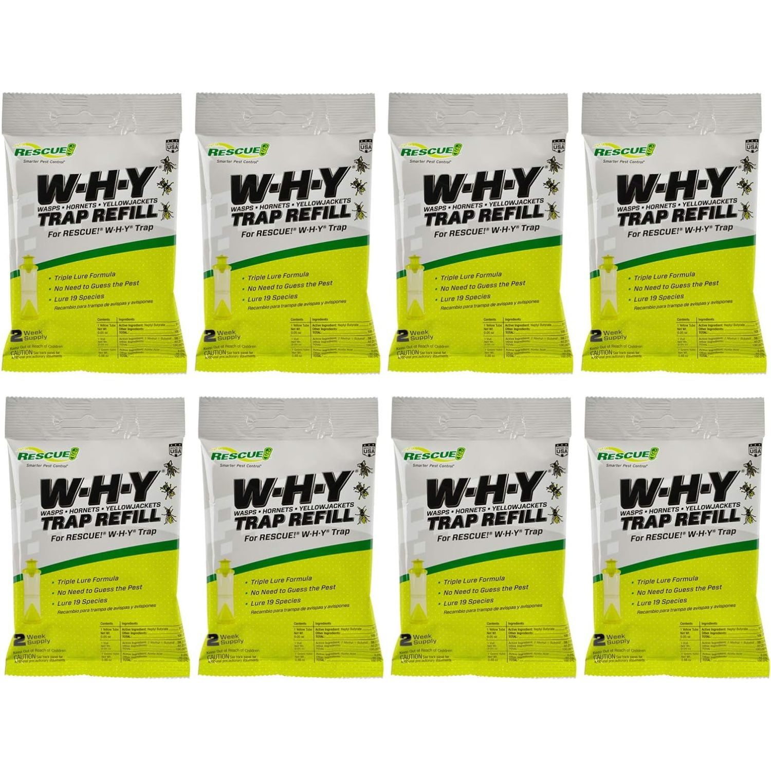 RESCUE! Non-Toxic Wasp, Hornet, Yellowjacket Trap (WHY Trap) Attractant ...