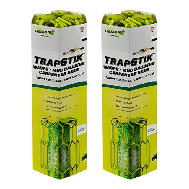 RESCUE! TrapStik Wasp, Mud Daubers, Carpenter Bees Catcher - 2 Pack ...