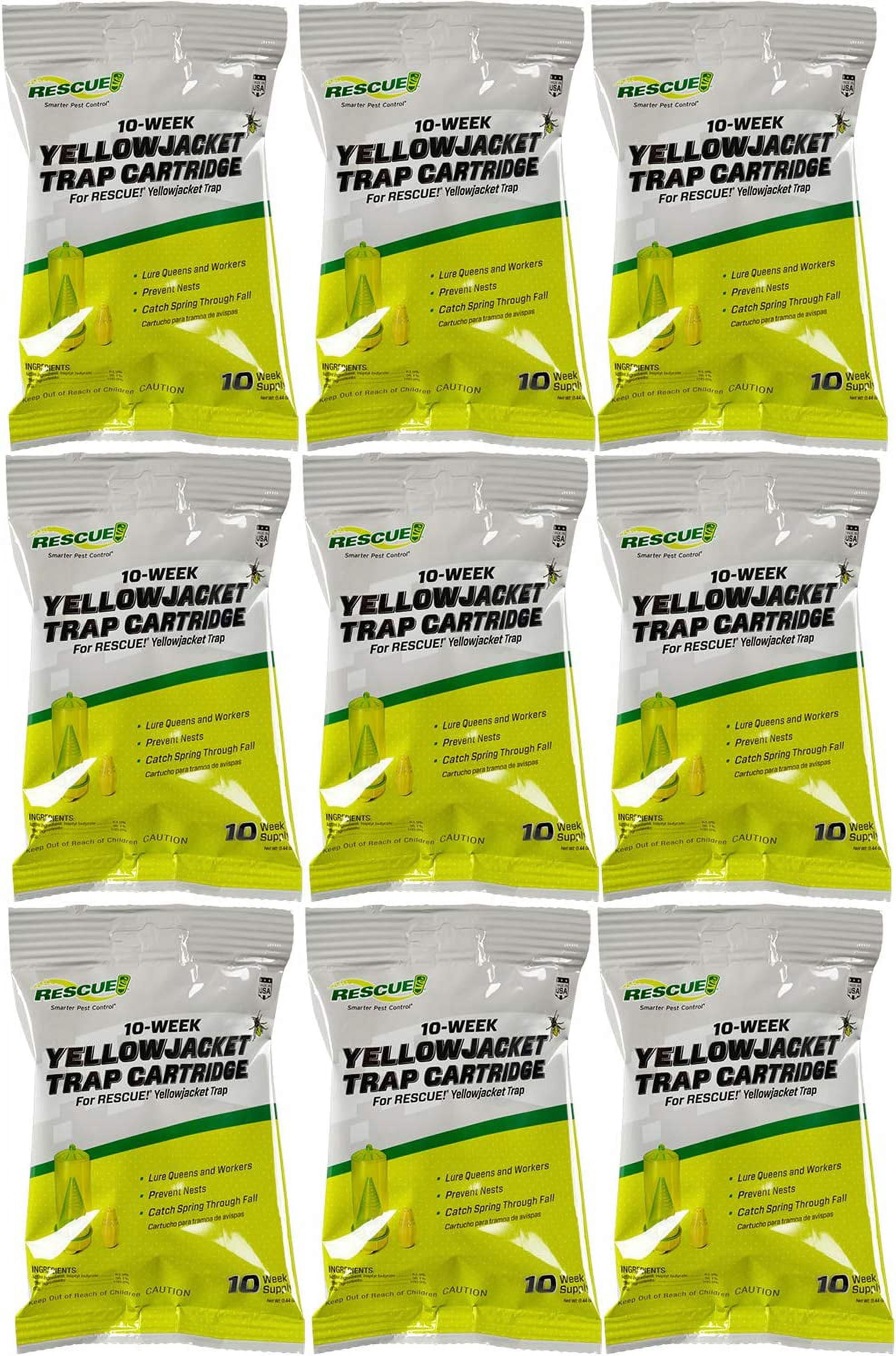 RESCUE! Yellowjacket Attractant Cartridge (10 Week Supply) – for RESCUE ...