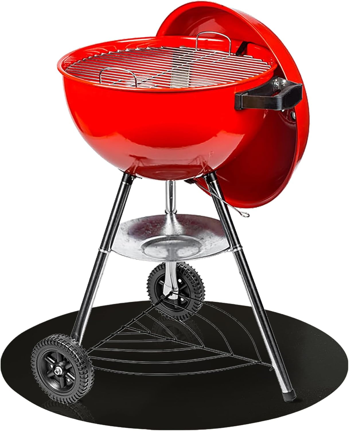 RESILIA Round Under Grill Mat – Heavy Duty, Reusable Outdoor Floor ...