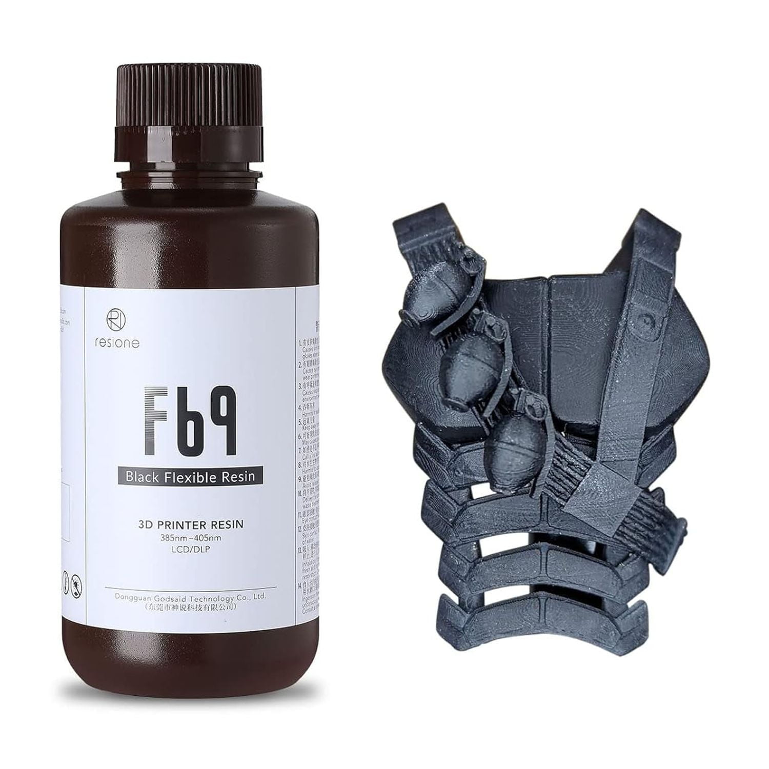 RESIONE F69 Flexible 3D Printer Resin, 405nm UV-Curing DLP LCD MSLA ...
