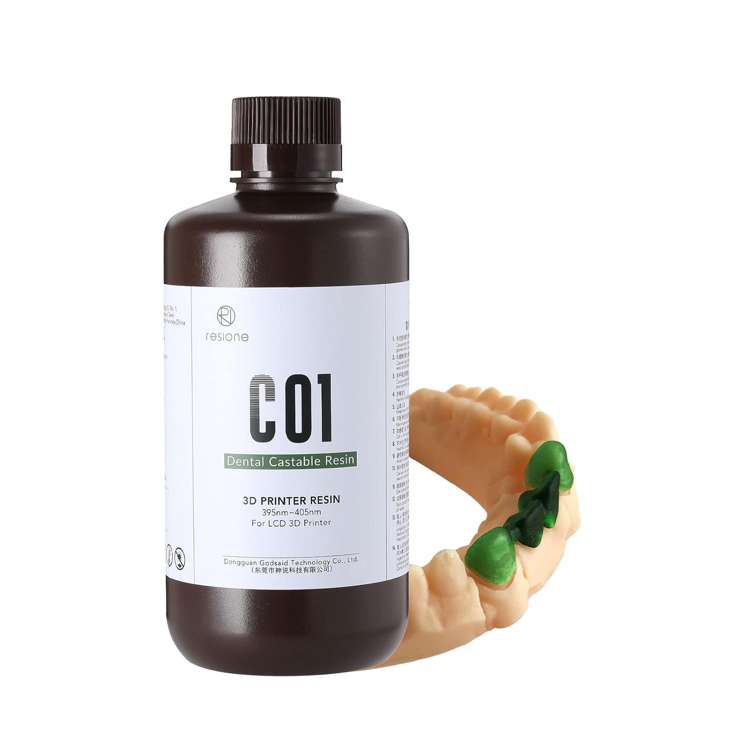 RESIONE Transparent 3D Printer Resin: C01 Castable Dental Resin with ...