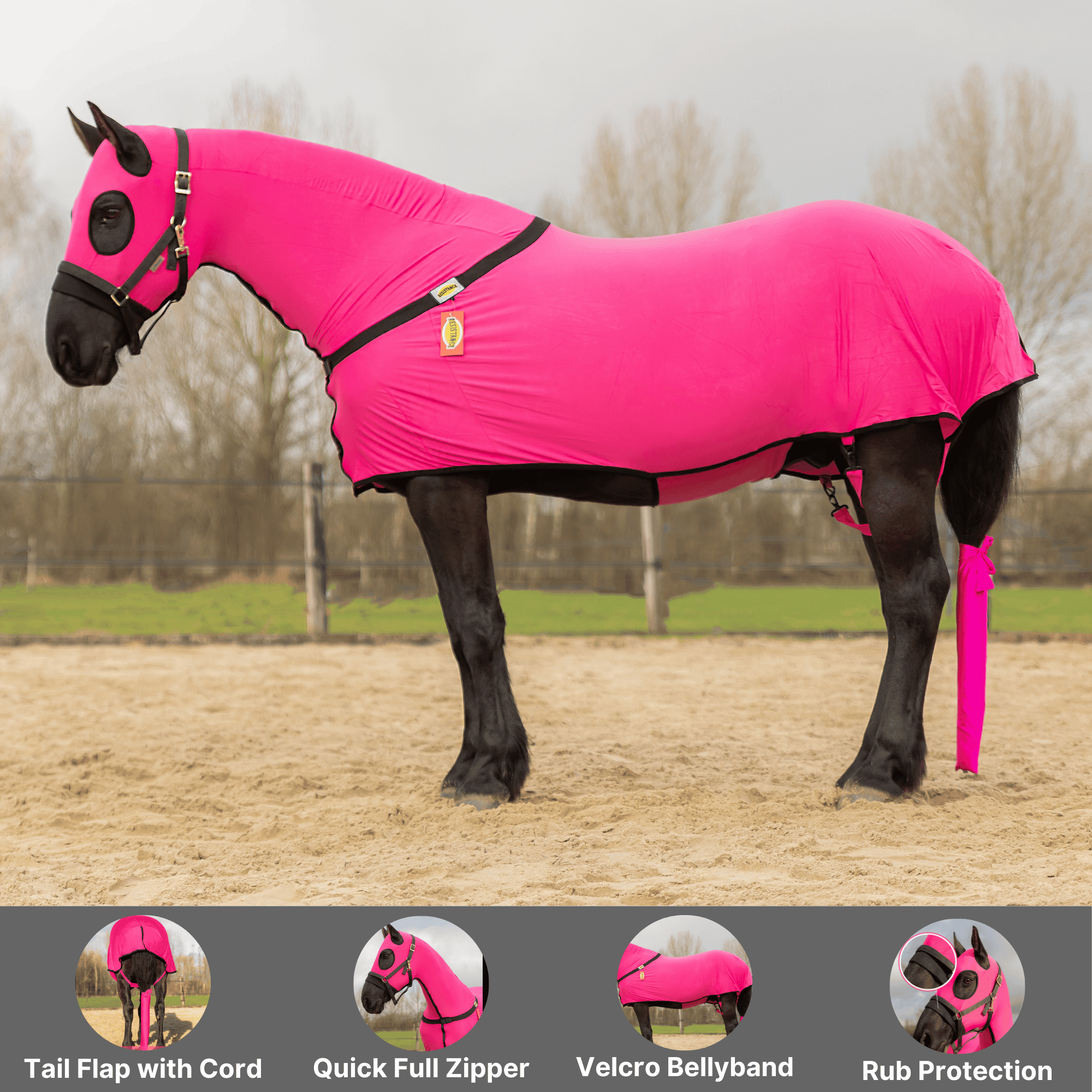 RESISTANCE Horse Full Body Slinky with Full Zipper Face - Lycra ...