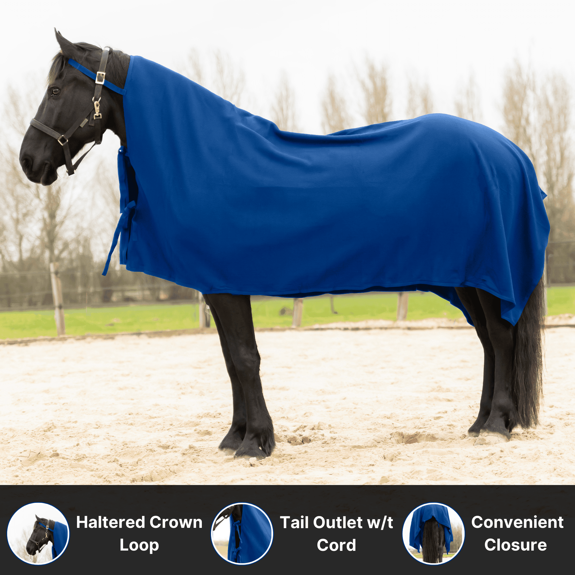 RESISTANCE Long Lasting & Warm Soft Fleece Square Cooler for Horse ...