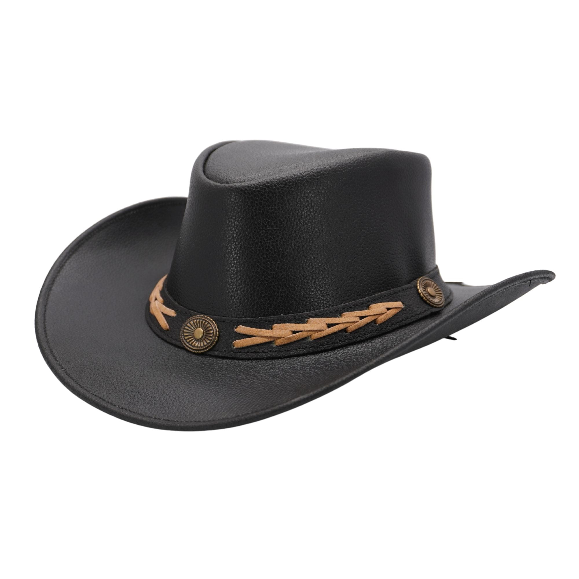 RESISTANCE Premium Australian Style Leather Cowboy Hat | Shapeable ...