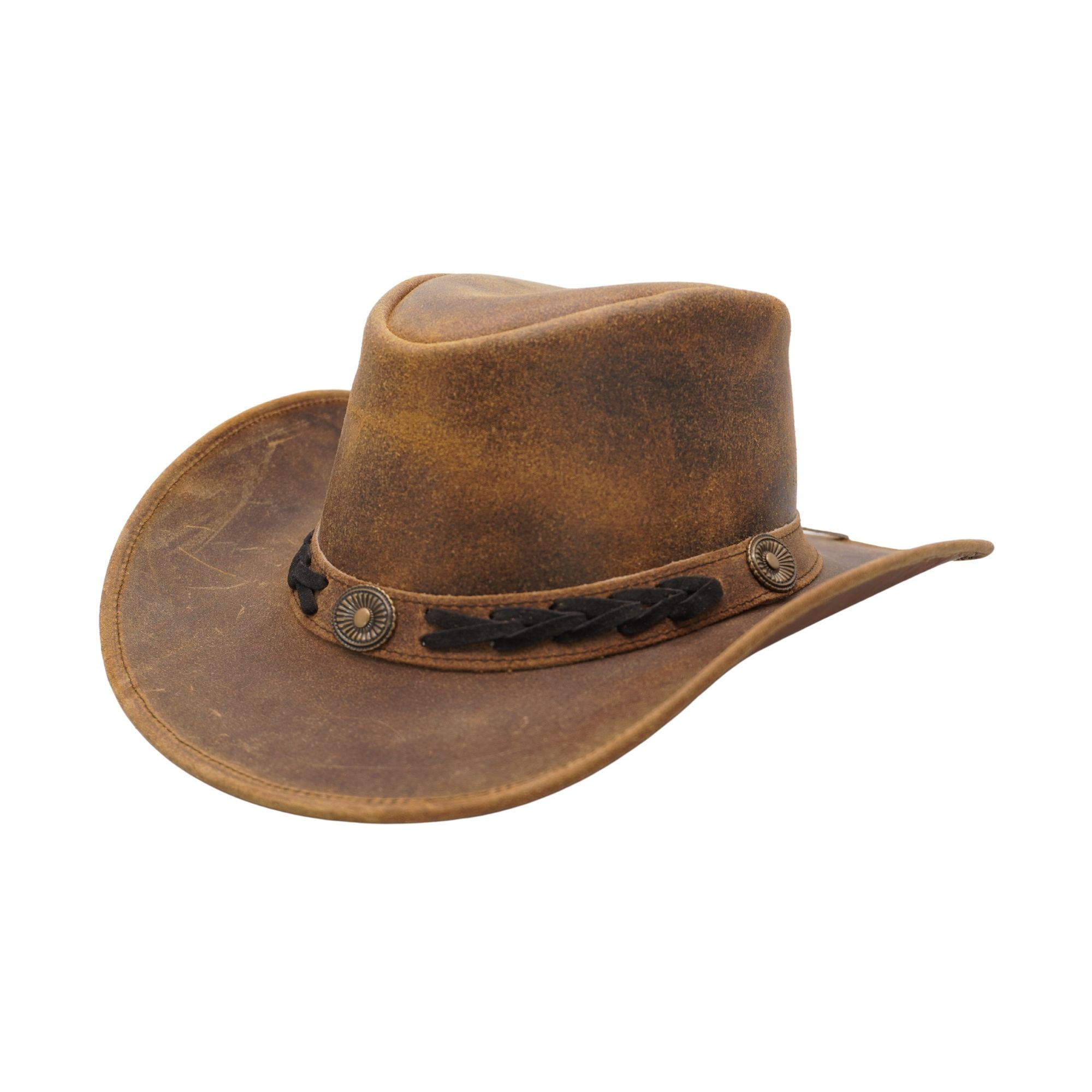 RESISTANCE Premium Australian Style Leather Cowboy Hat | Shapeable ...