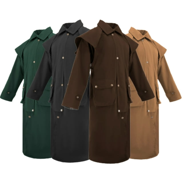 RESISTANCE Premium Unisex Western Long Duster Oilskin Jacket ...