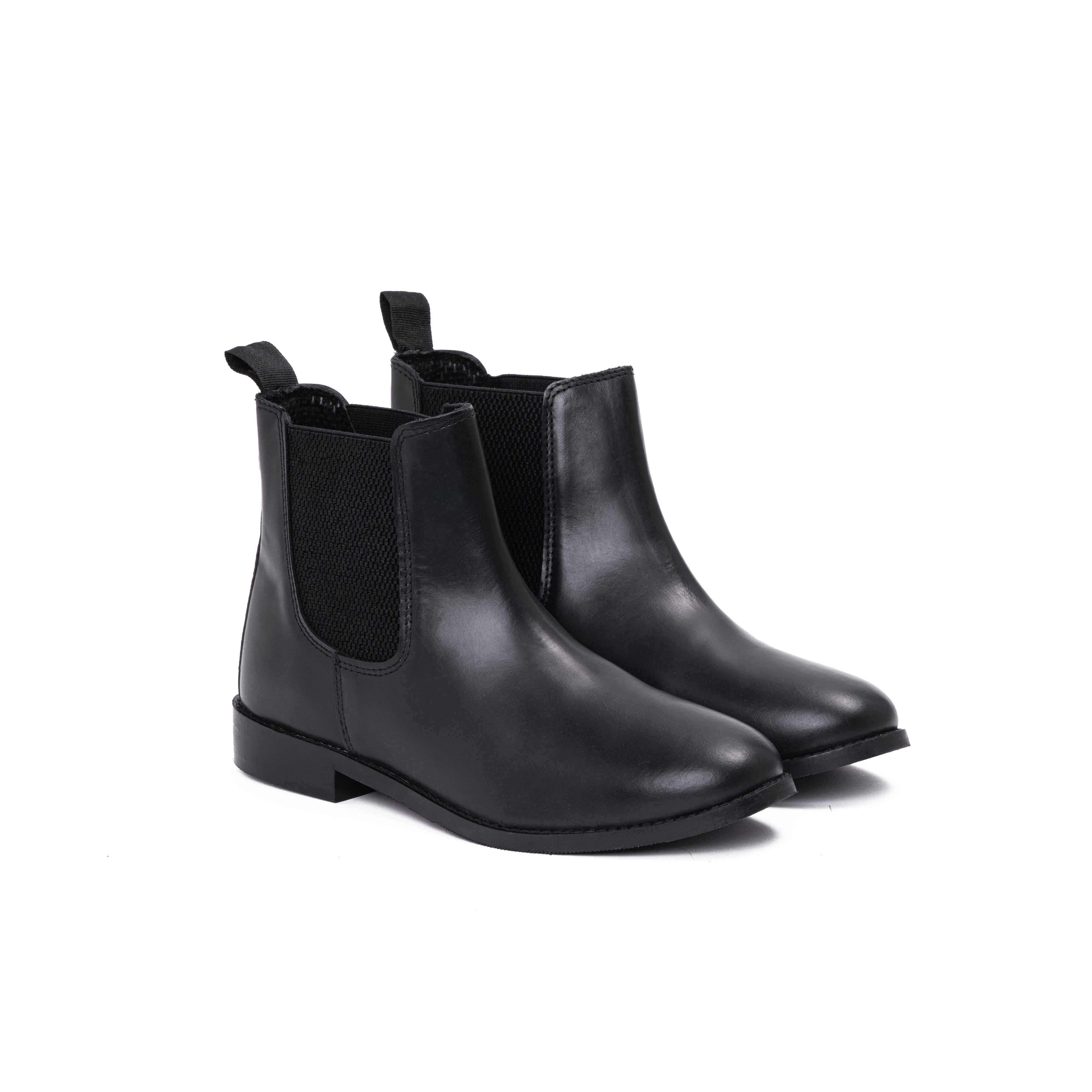 RESISTANCE Women's Black Chelsea Boots- Genuine Leather - Walmart.com