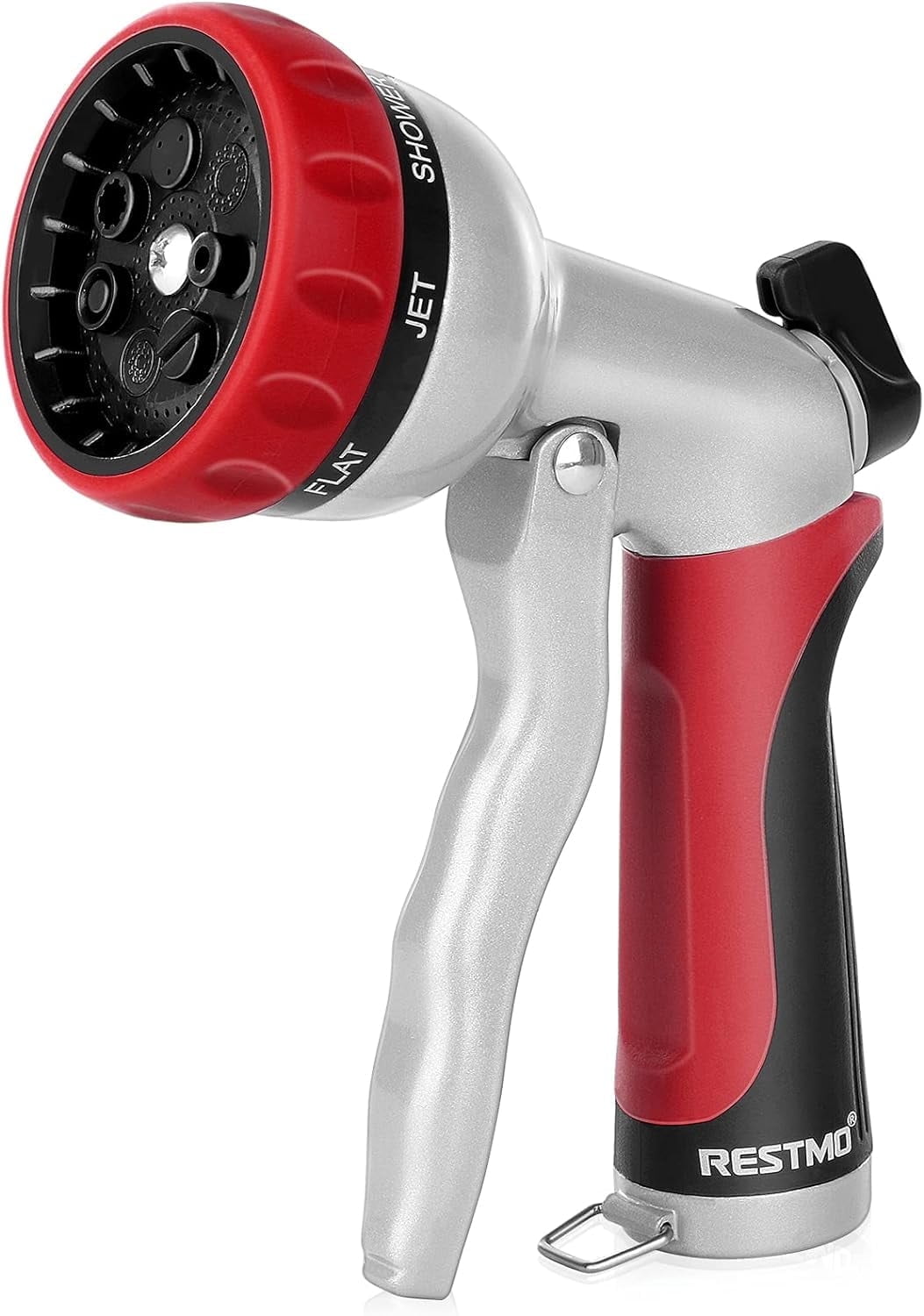 "Restmo Garden Hose Nozzle, Heavy Duty Metal Sprayer with 7 Spray ...