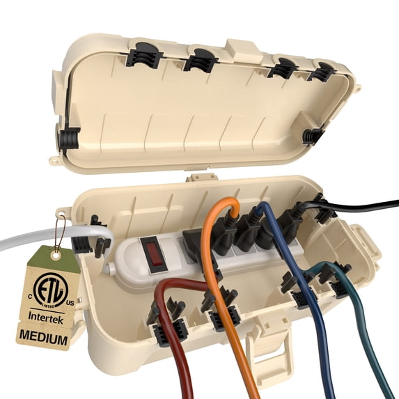 Restmo, Outdoor Electrical Box, 11.5x5.2x4 inch, Brown - Walmart.com