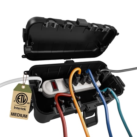 Kcpolre Medium Outdoor Electrical Box (10.6x5.5x4.5 inch), IP54 ...
