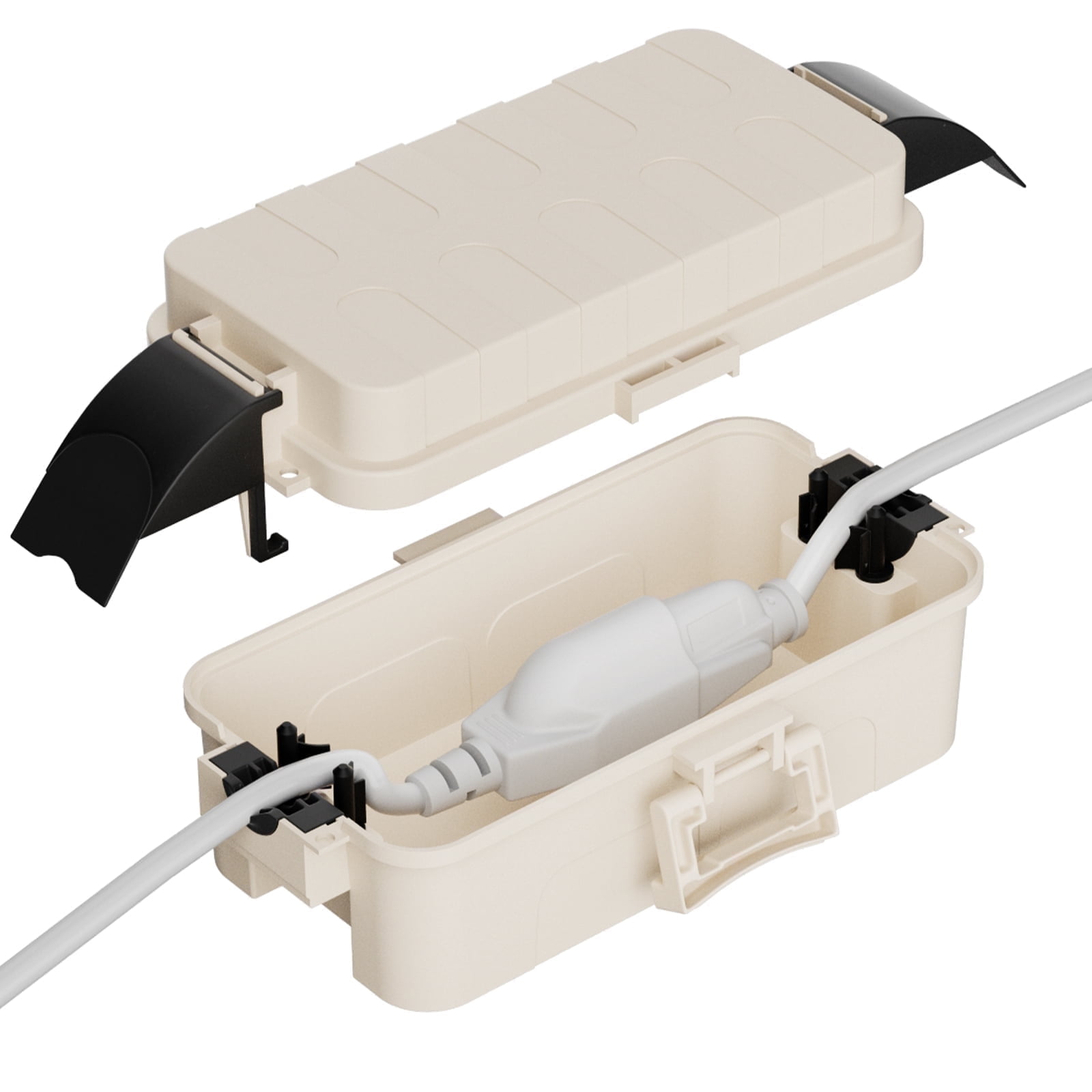 RESTMO Small Outdoor Electrical Box Waterproof w/Detachable Shield ...