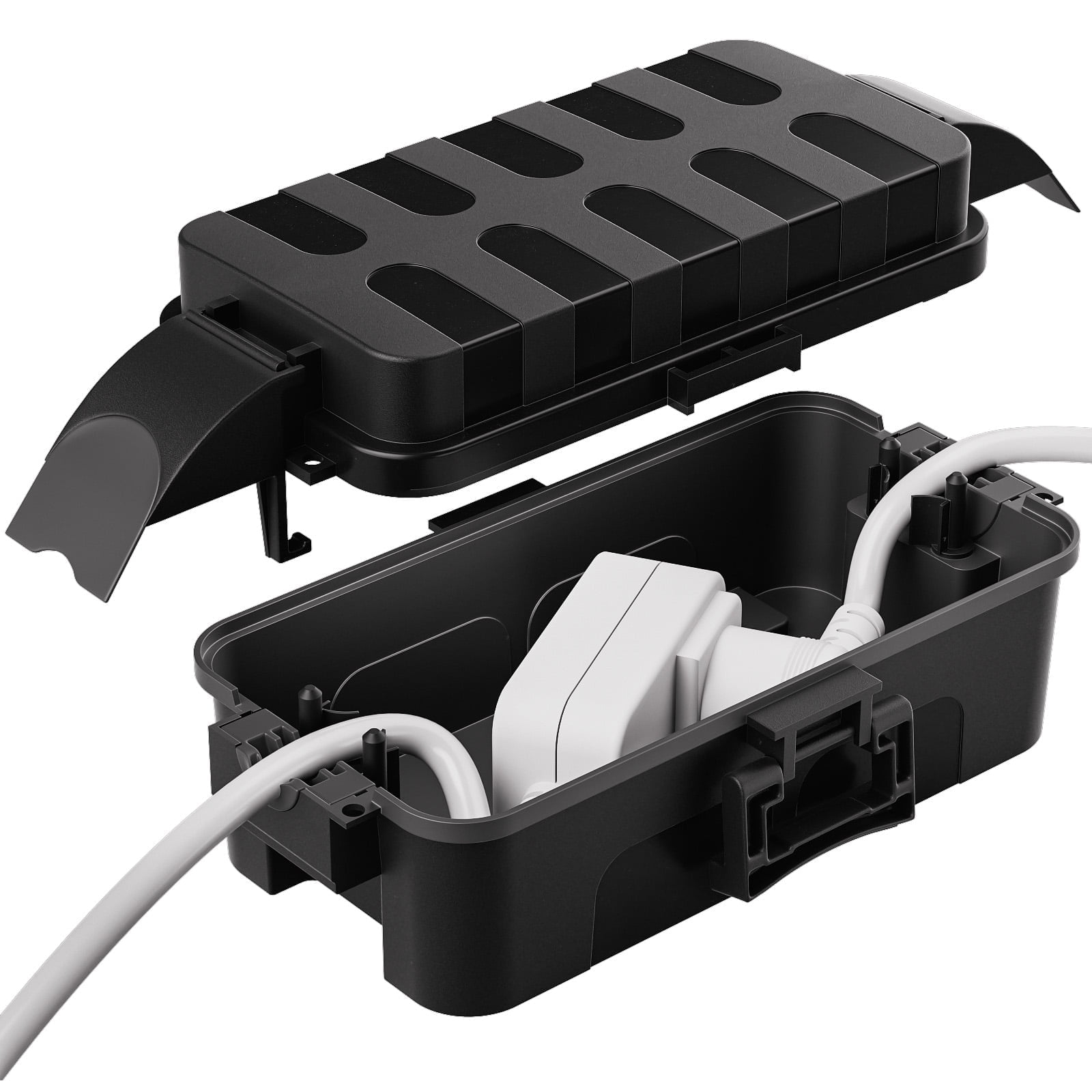 RESTMO Outdoor Electrical Box Waterproof with Detachable Covers, IP55 Waterproof Extension Cover ...