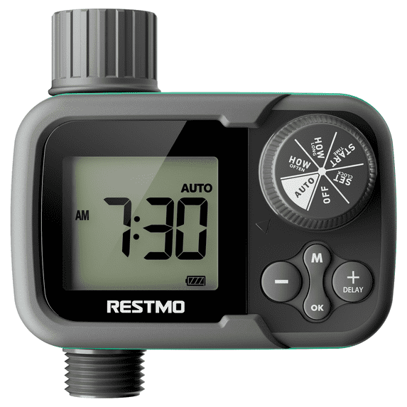 RESTMO Sprinkler Timer, Garden Hose Water Timer, Outdoor Faucet, Lawn ...