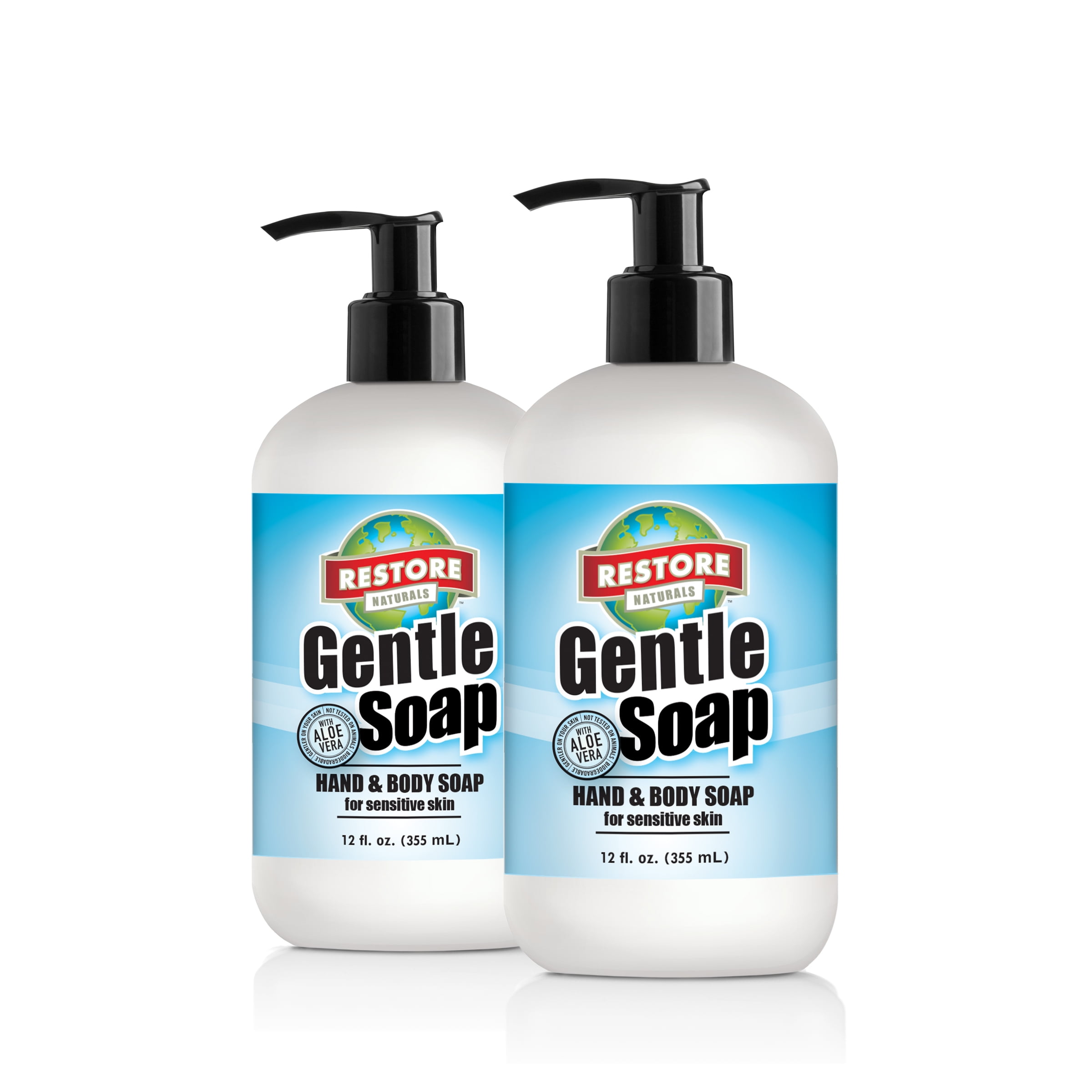 RESTORE NATURALS Liquid Gentle Soap for Hand and Body, Enviromental ...