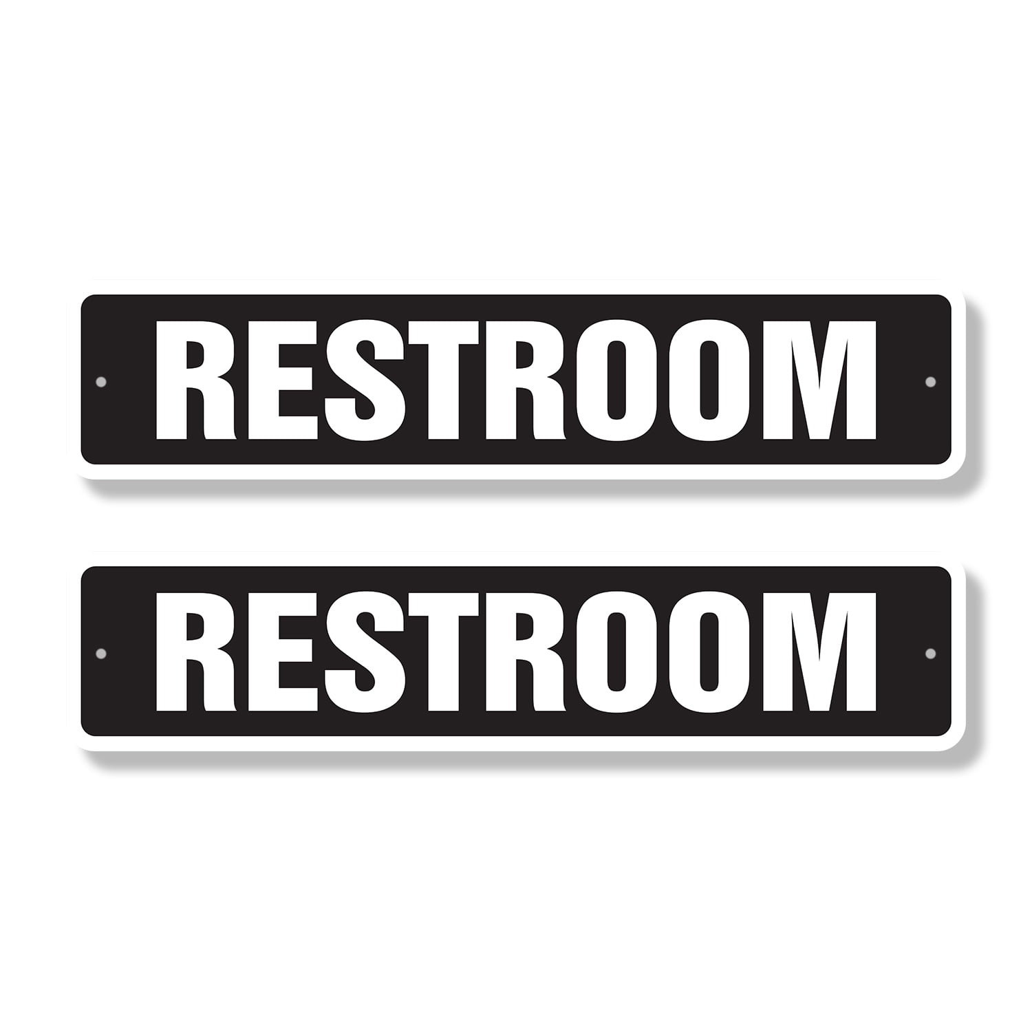 RESTROOM Classic Street Sign (2 Pack) SIGN bathroom powder room latrine ...