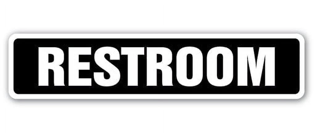 RESTROOM Street Sign SIGN bathroom powder room latrine | Indoor/Outdoor ...