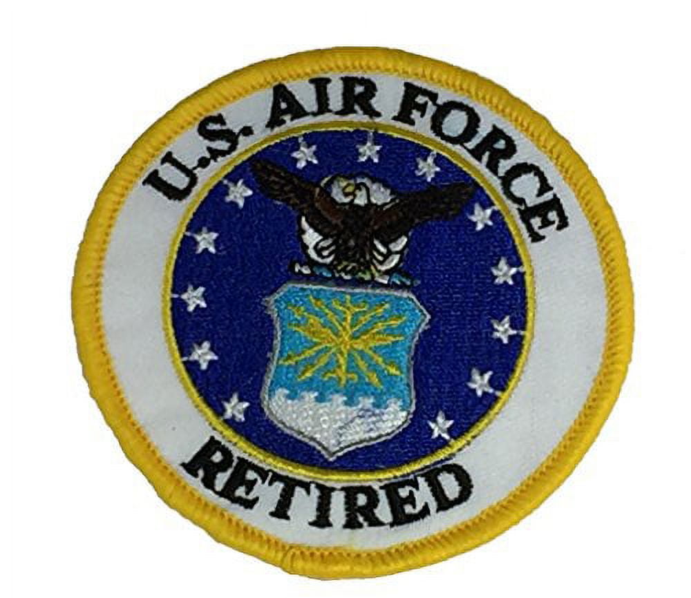 RETIRED UNITED STATES AIR FORCE LOGO Patch - Color - Veteran Owned ...