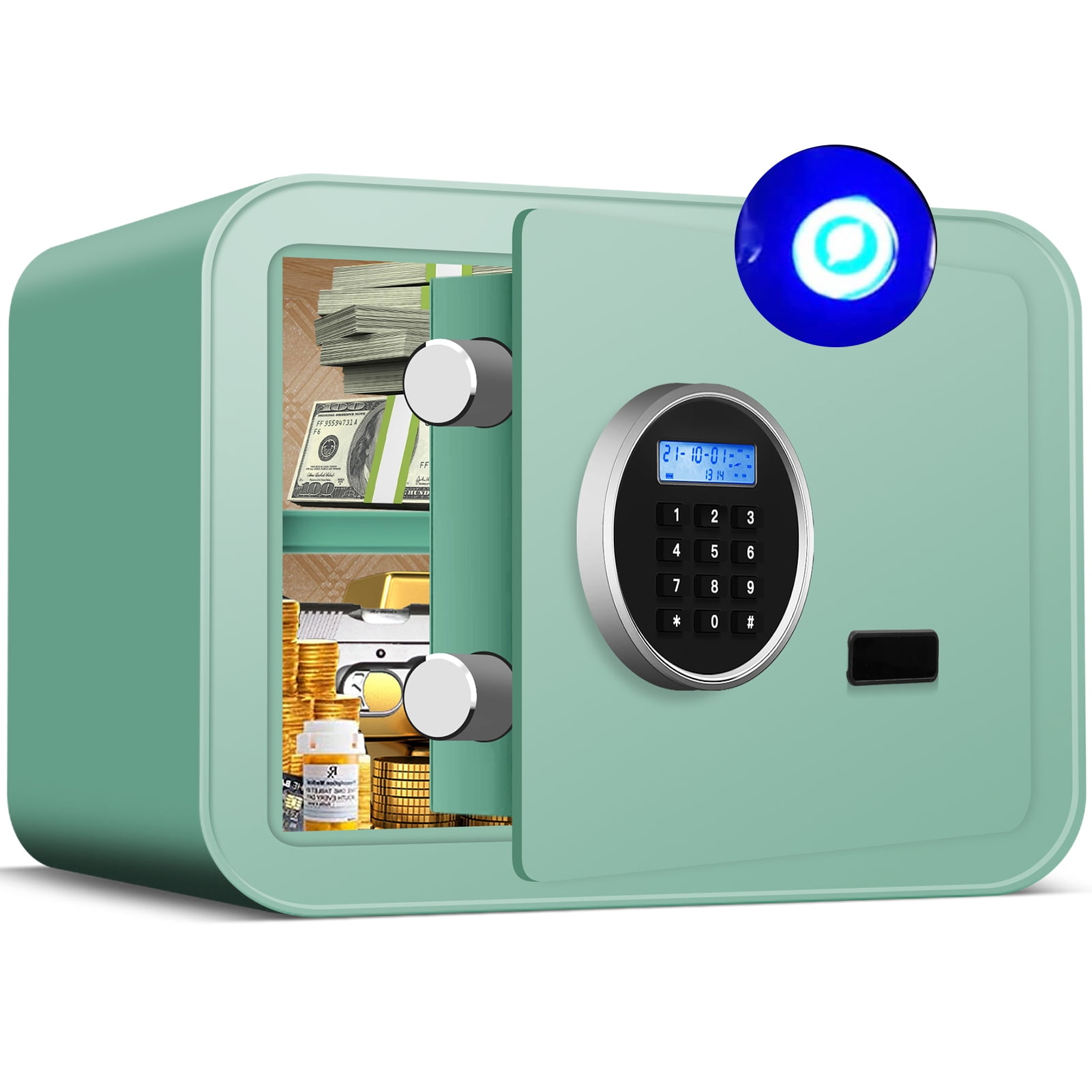 RETLLAS 1.0 Cubic Safes - Fire/Water Resistant, Motion Sensor Lights ...