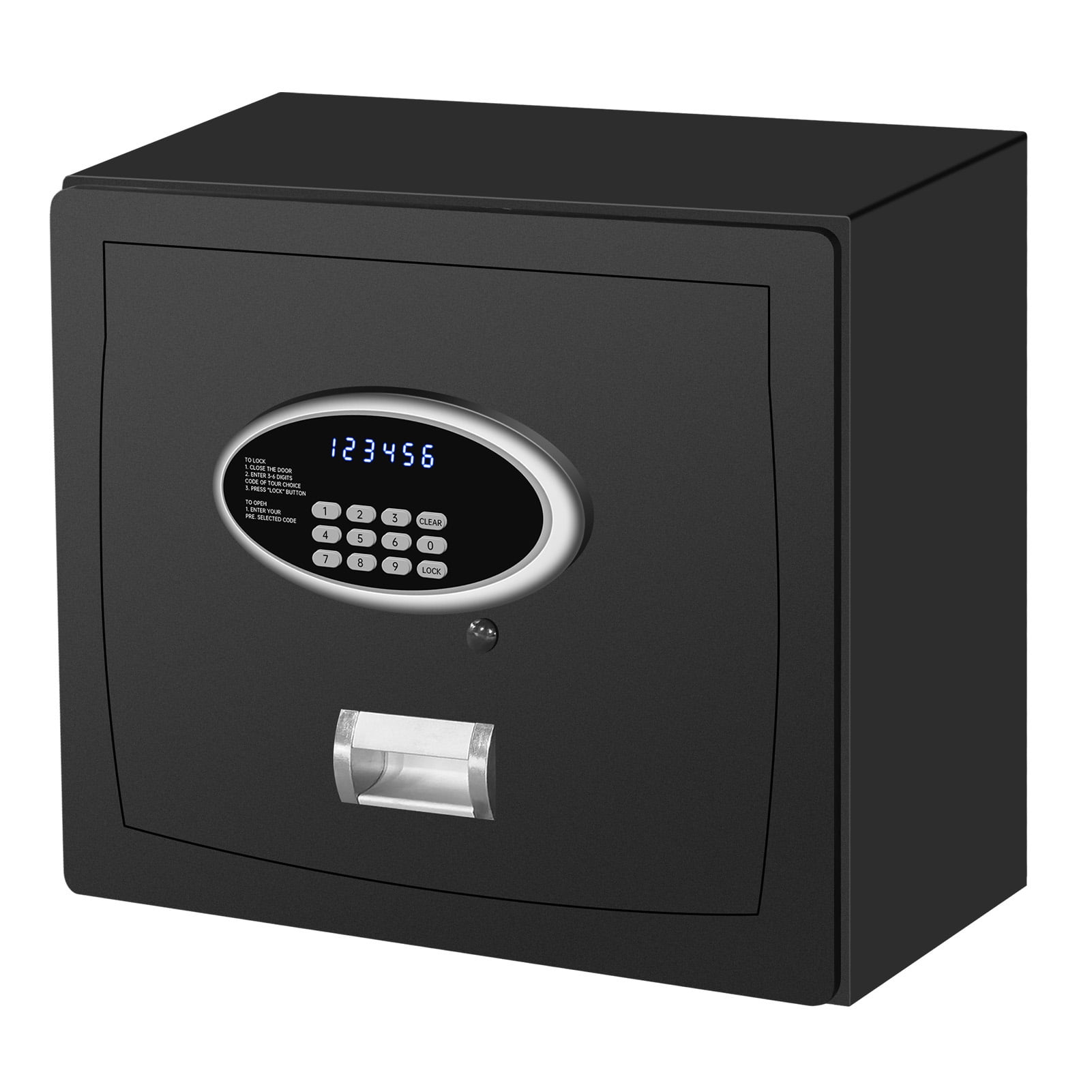 RETLLAS 1.2 Cu.ft. Fireproof Safe - Dual Lock System, LCD Display ...