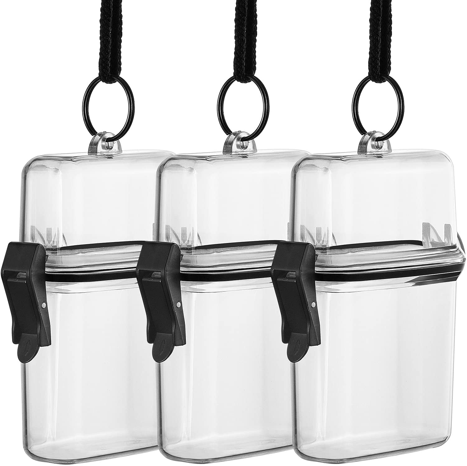RETON 3 Pieces Waterproof Case ID Card Badge Holder with Floating ...