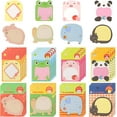 RETON 32Pcs Super Sticky Notes Set, Cute Sticky Note Pads Animals Shape ...