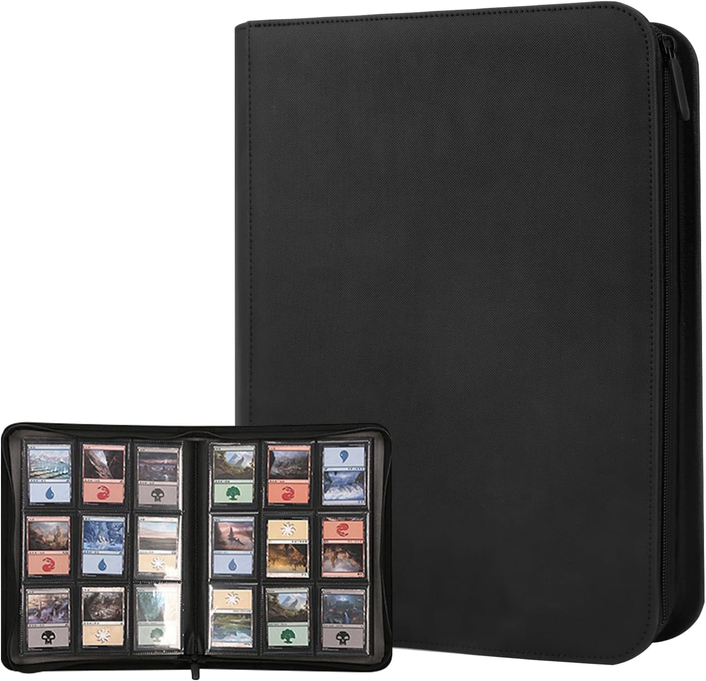 RETON 9 Pocket Trading Card Binder, Premium Zipper Card Holder, 360 ...