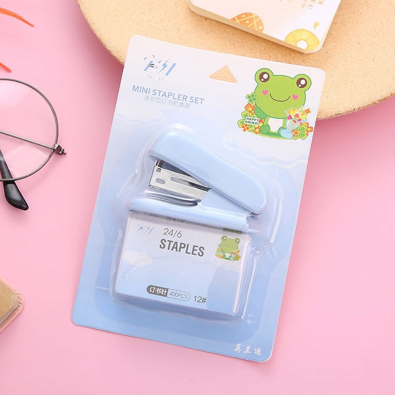 RETON Mini Stapler Set, Portable Small Stapler with 400 Pcs 24/6 ...