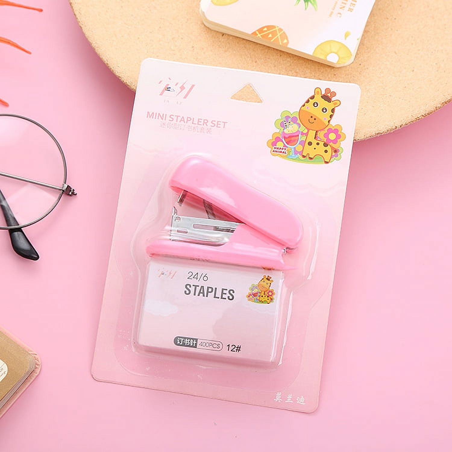 RETON Mini Stapler Set, Portable Small Stapler with 400 Pcs 24/6 ...