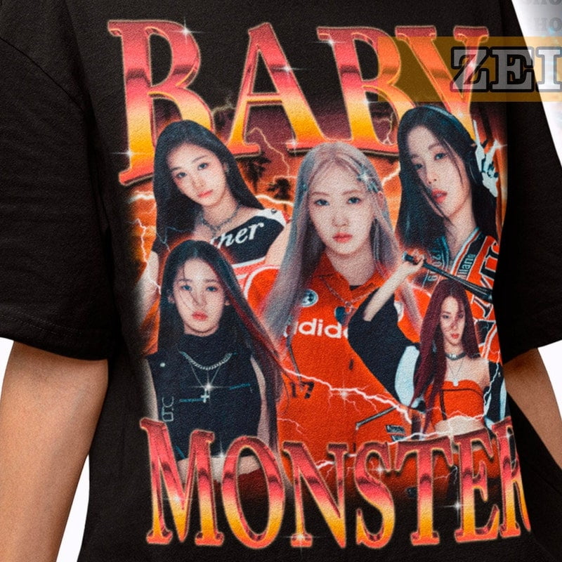 RETRO BABYMONSTER KPOP Shirt, BabyMonster Kpop Sweater & Hoodie ...