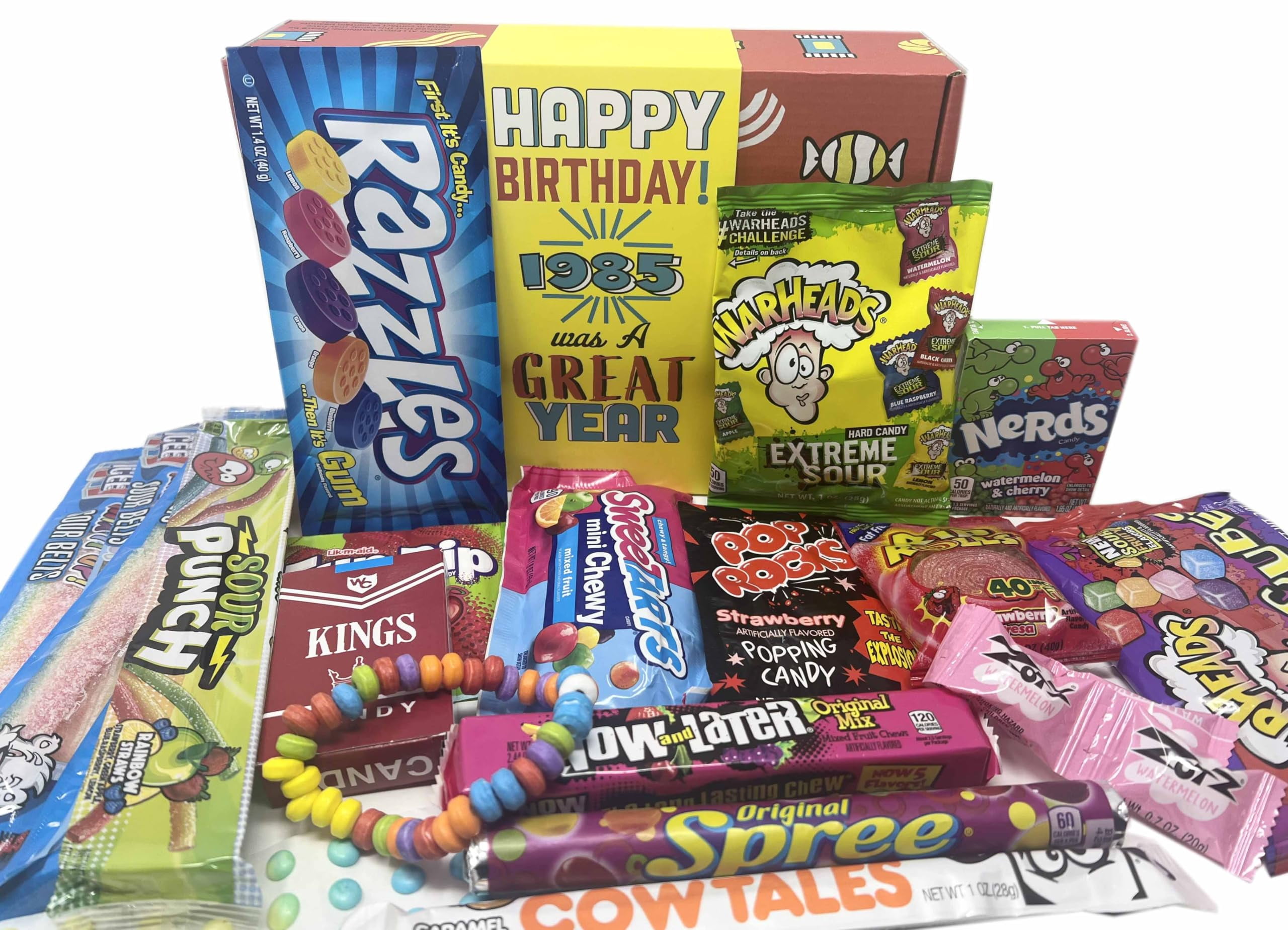 RETRO CANDY YUM ~ 1985 MDA05 40th Birthday Nostalgic Candy Gift Basket ...