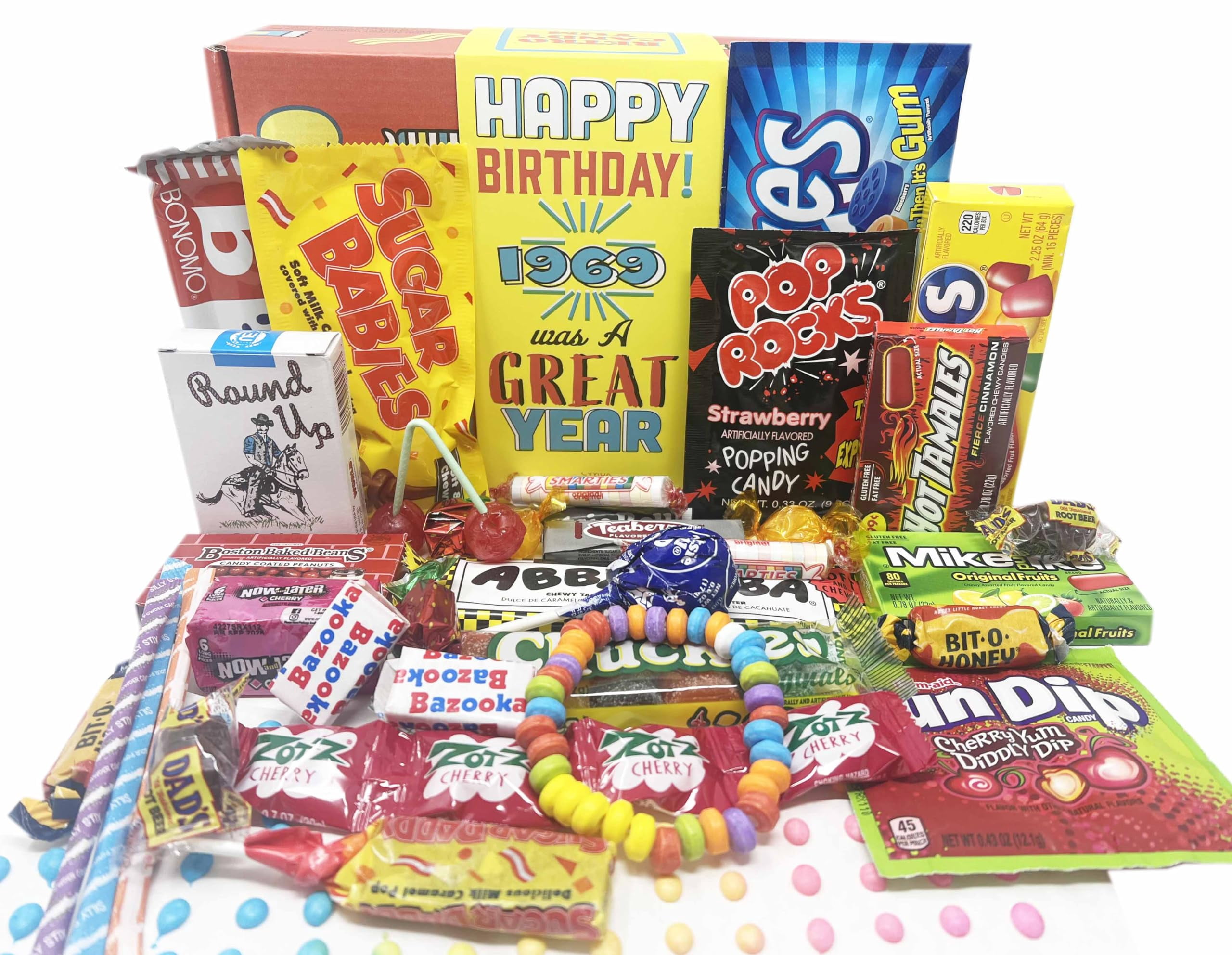 RETRO CANDY YUM ~ IEF31 1969 56th Birthday Gift Box Nostalgic Candy ...